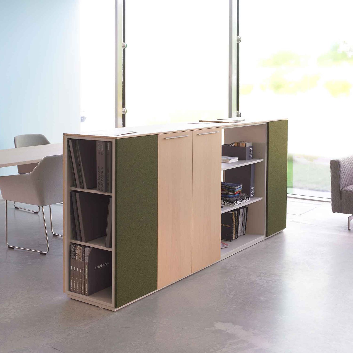 Low filing cabinet - SIDE - Arco - solid wood / modular / contemporary