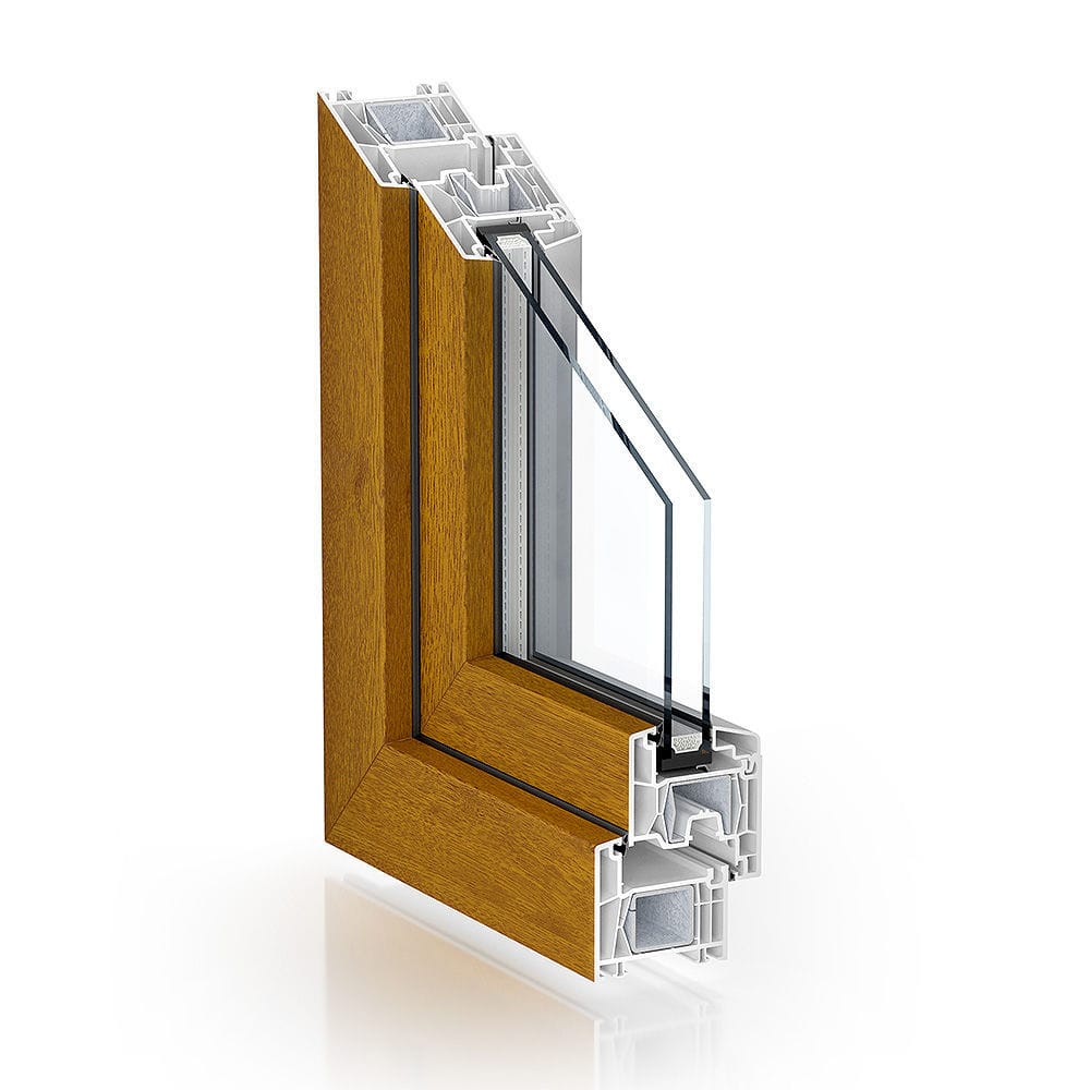 Glass window - STANDARD - Trocal - PVC / sliding / triple-glazed