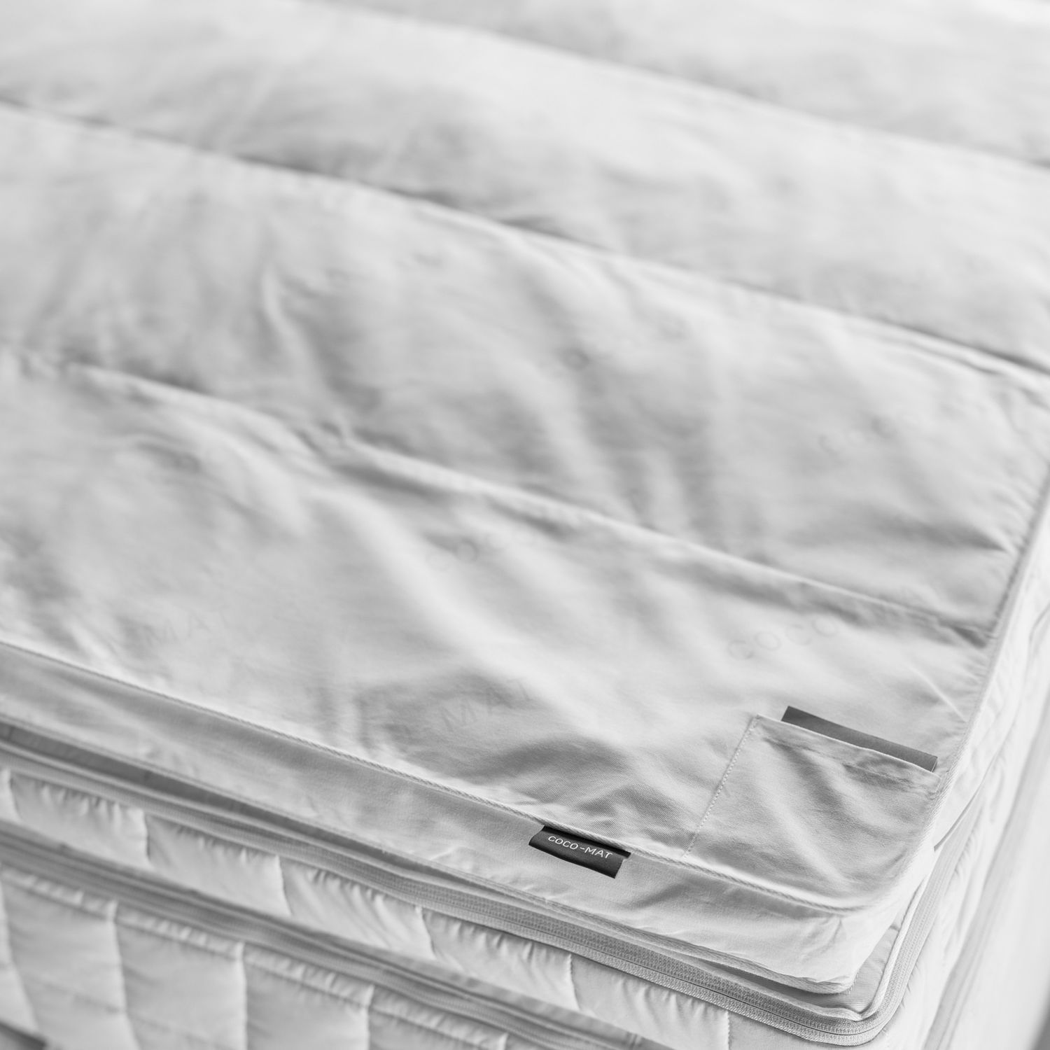 Wool mattress pad - KAMELIA - COCO-MAT - cotton