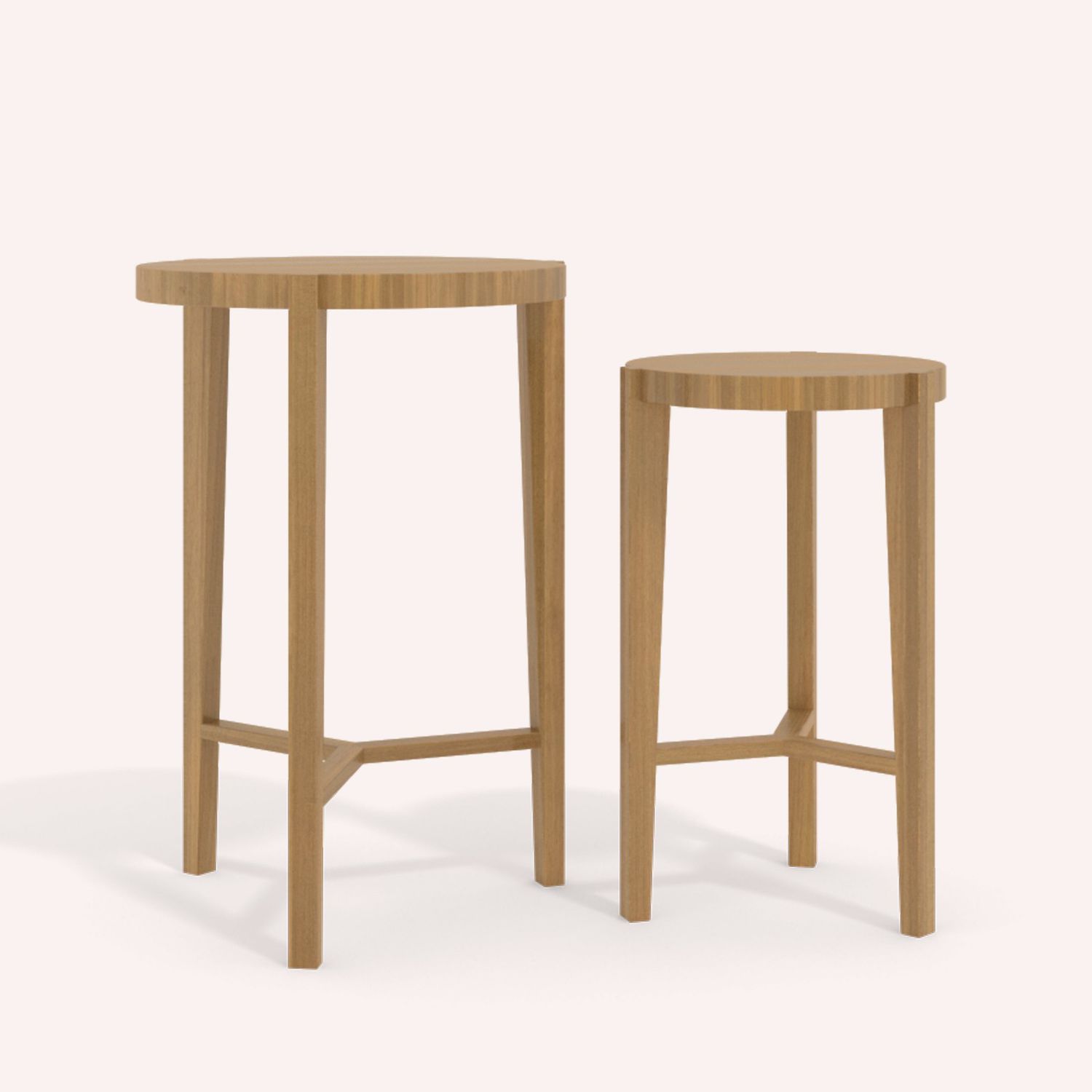 Traditional bedside table - XANTHIPPI - COCO-MAT - oak / rectangular / home