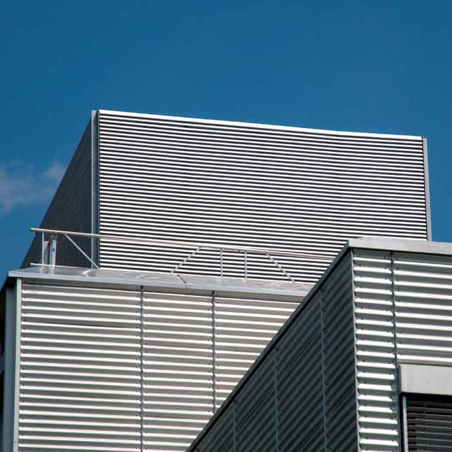 Panel cladding - DUCOWALL ACOUSTIC W 75Z/L - Duco - aluminum / ribbed ...