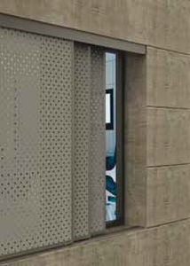 Folding shutter - DUCOSLIDE SLIMFRAME PERFO - Duco - aluminum / window
