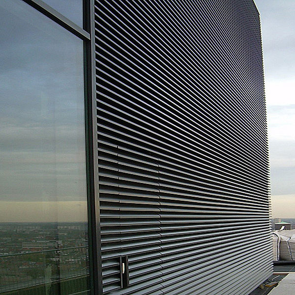 Panel cladding - DUCOWALL CLASSIC - Duco - aluminum / ribbed / insulated