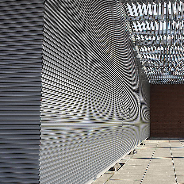 Panel cladding - DUCOWALL CLASSIC W 50Z/30° - Duco - aluminum / ribbed ...