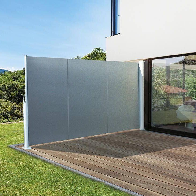 Contemporary screen - WINDBLOCKER - Brustor - canvas / extruded ...