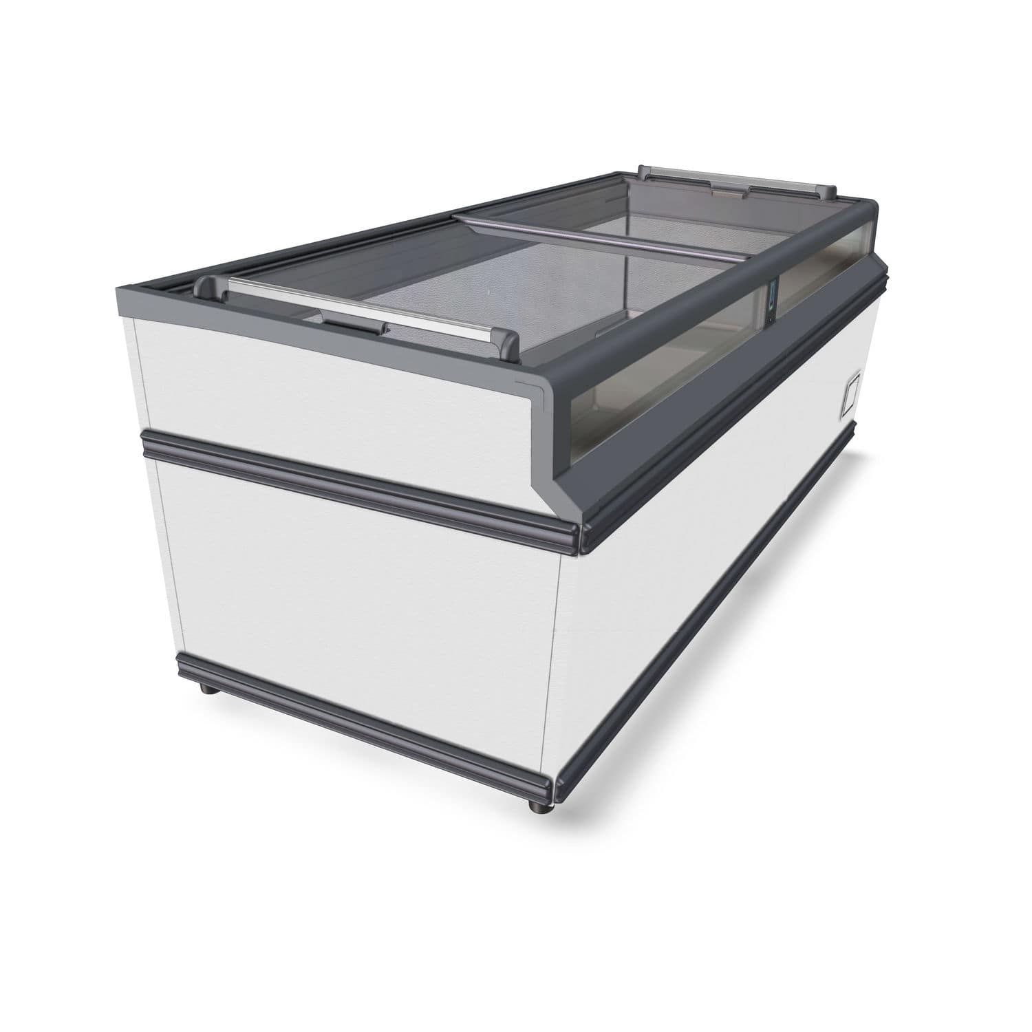 Shop freezer - SYDNEY - AHT Cooling Systems GmbH - chest / glazed / white