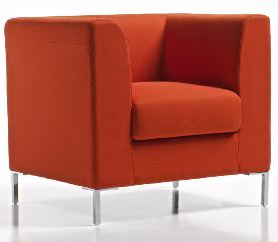 Contemporary visitor armchair - FRAME - Diemme - polyurethane foam ...