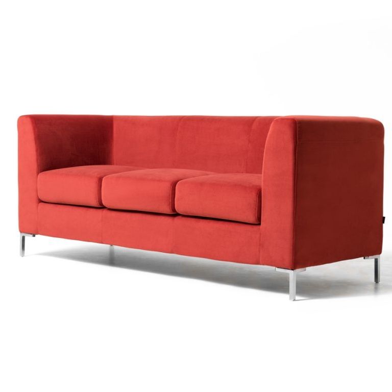 Contemporary sofa - FRAME - Diemme - beige / red / polyurethane foam