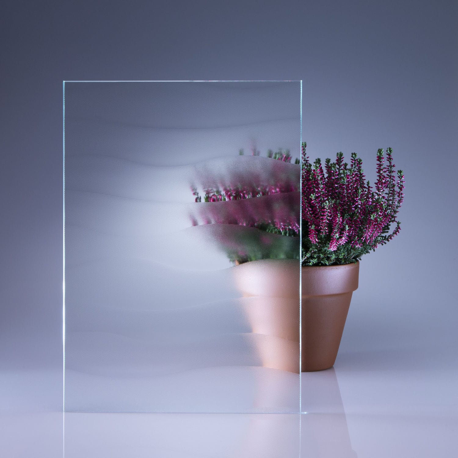 Tempered glass panel - FLUID® - Glassolutions - textured / 3D / translucent