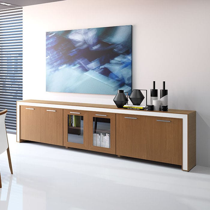 Low filing cabinet - BELESA - Ofifran - wooden / with drawers ...