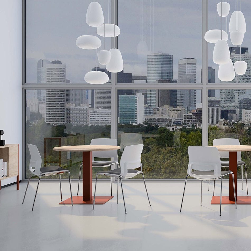 Contemporary visitor chair - EASY - Ofifran - indoor / plastic ...