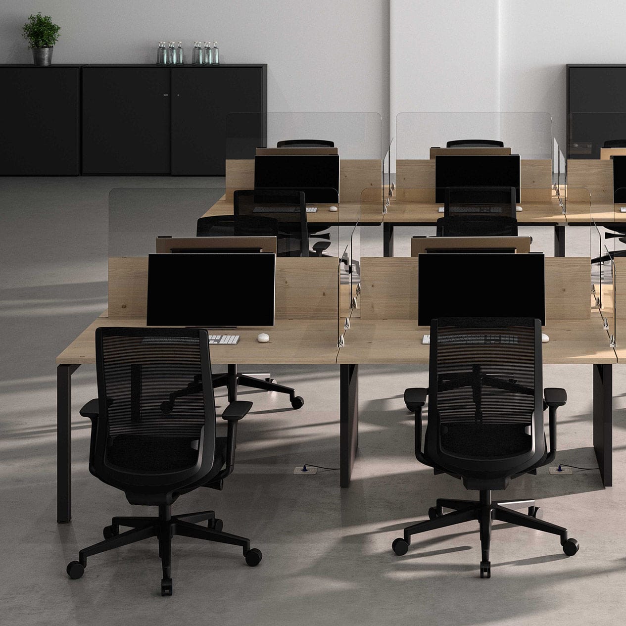Contemporary office chair - MYMESH - Ofifran - indoor / mesh / metal base