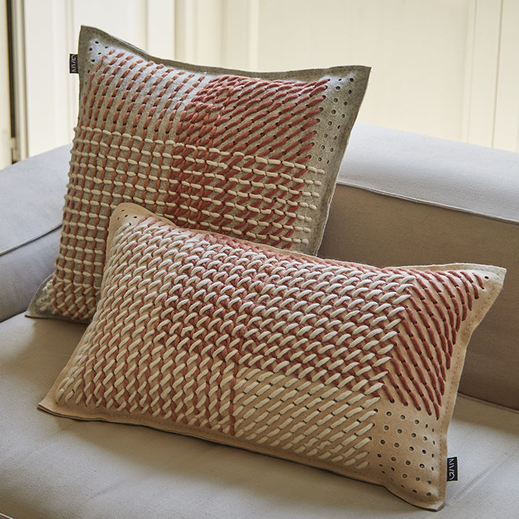 Sofa cushion - CANEVAS GEO - GAN RUGS - square / rectangular / patterned