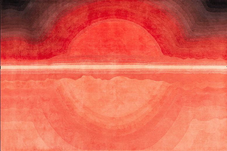 Contemporary rug - SUNSET - GAN RUGS - patterned / wool / rectangular