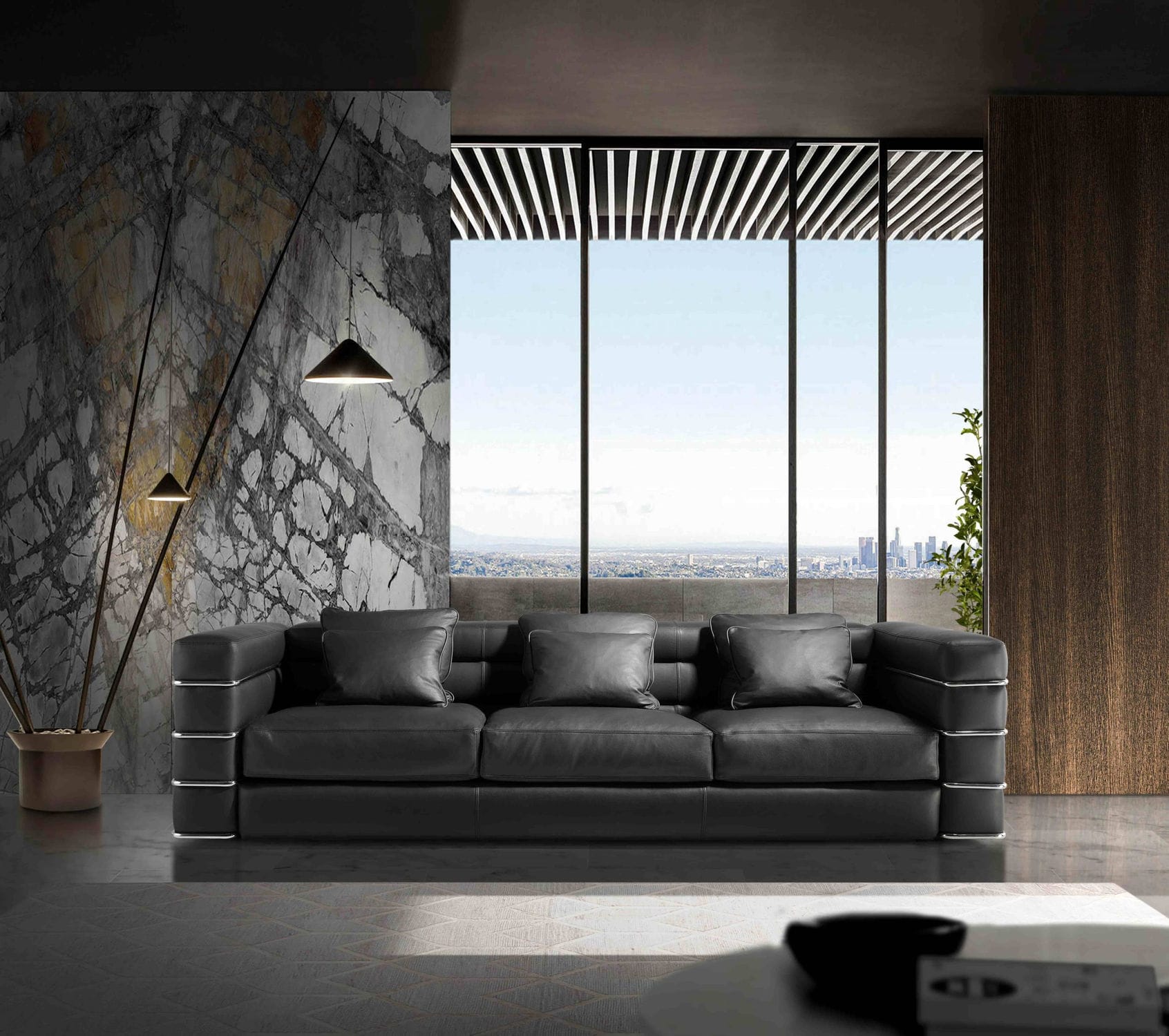 Modular sofa - Babylon Berlin - PAU - contemporary / leather / with ...