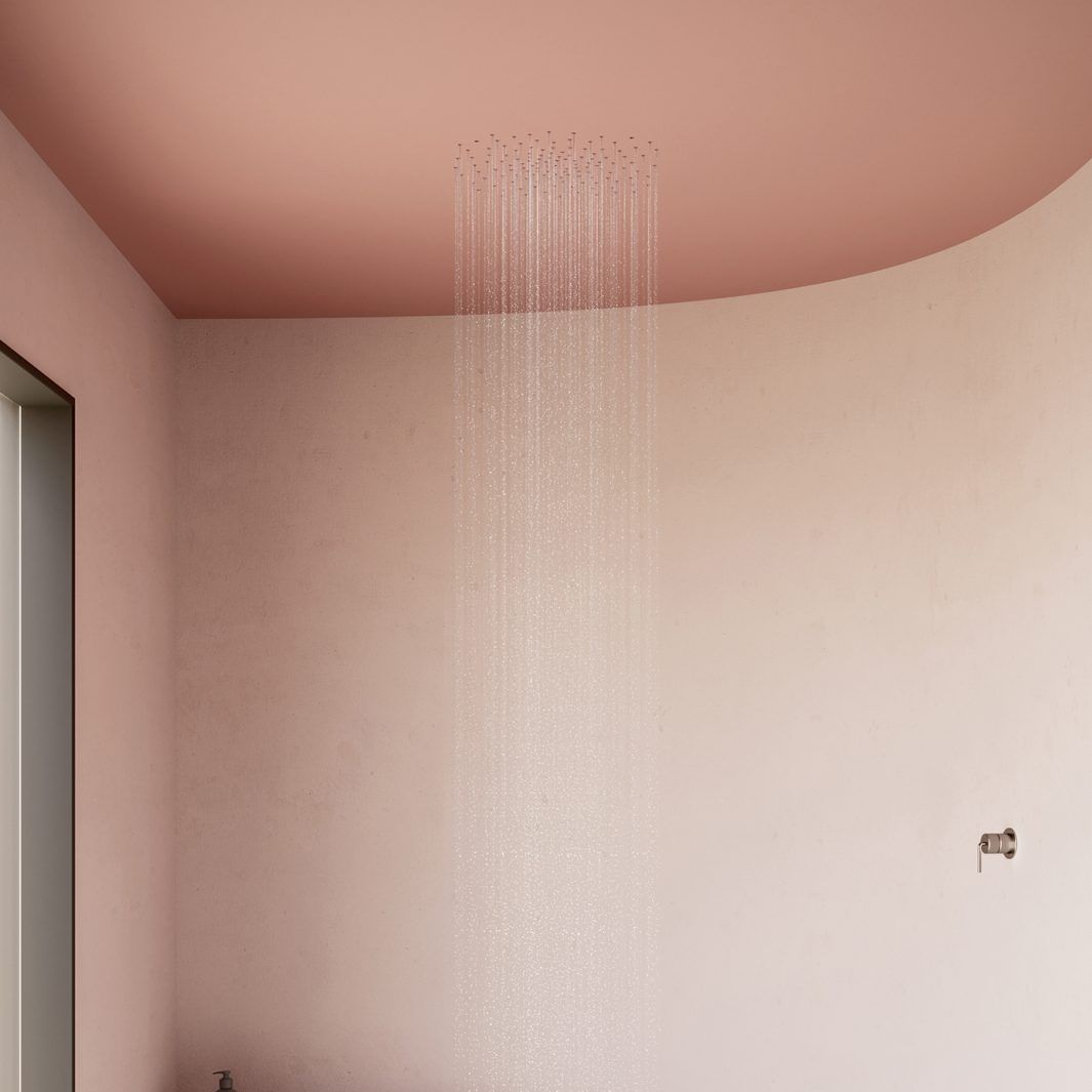 Built-in shower head - FA 02TP - ALPI SPA - ceiling / round / rain