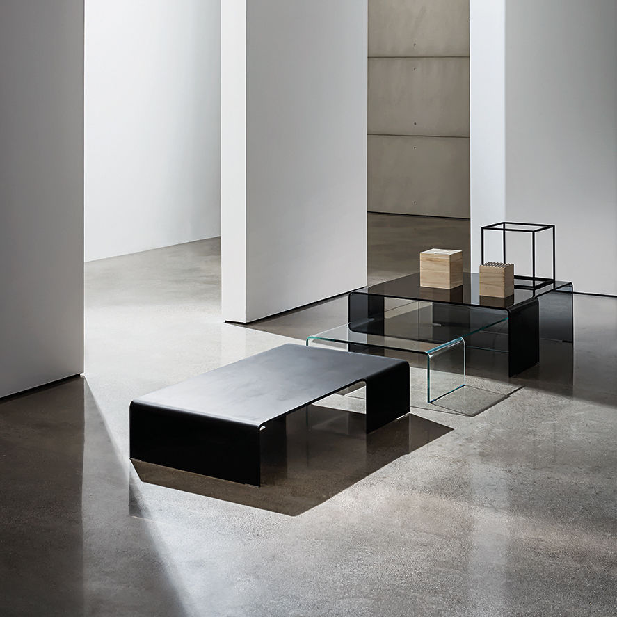 Contemporary coffee table - SPIDER - Sovet Italia - smoked glass ...