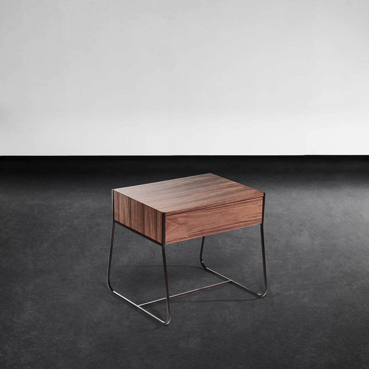 Contemporary bedside table - SPIRIT - XVL HOME COLLECTION - walnut ...