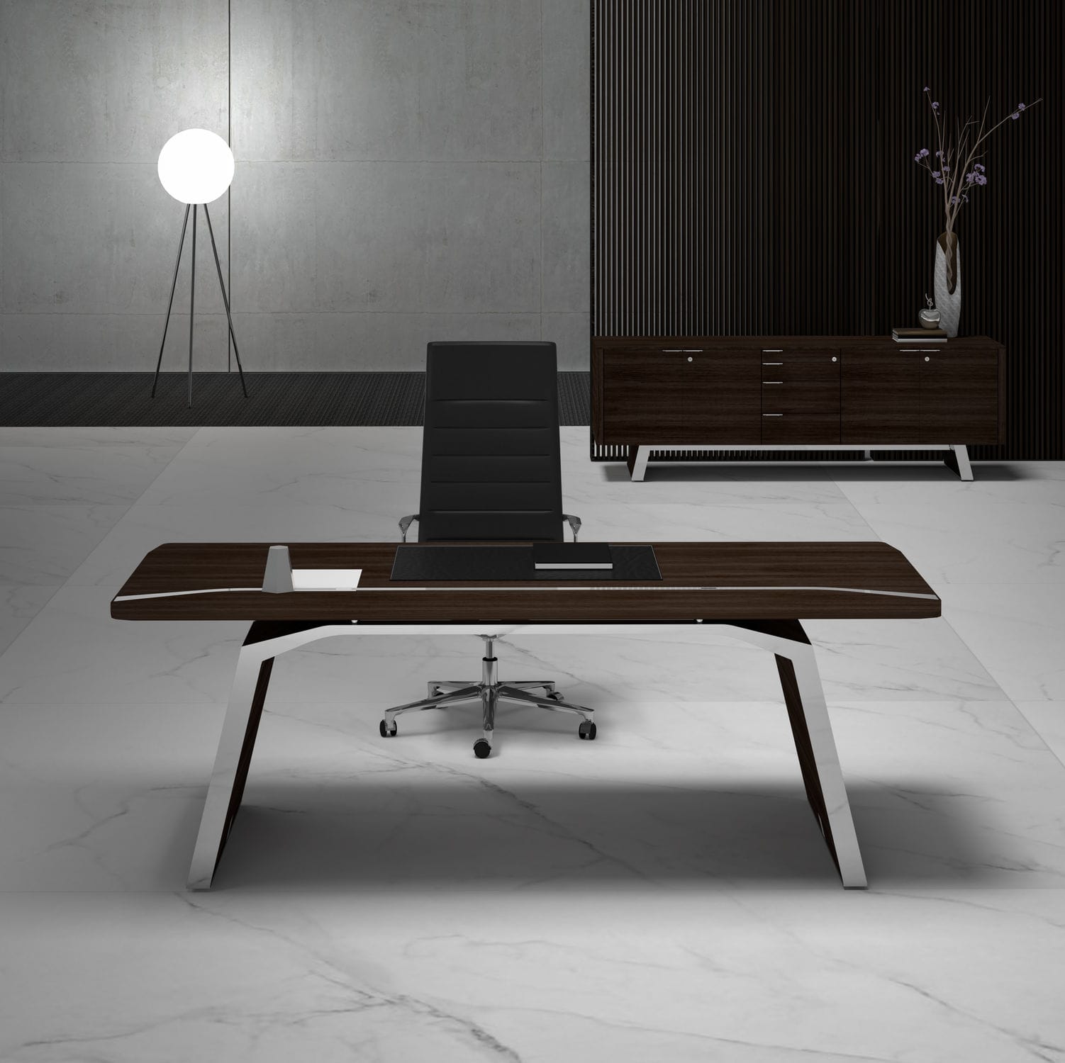 Executive desk - METAR - Bralco - contemporary / wooden / 4-legged