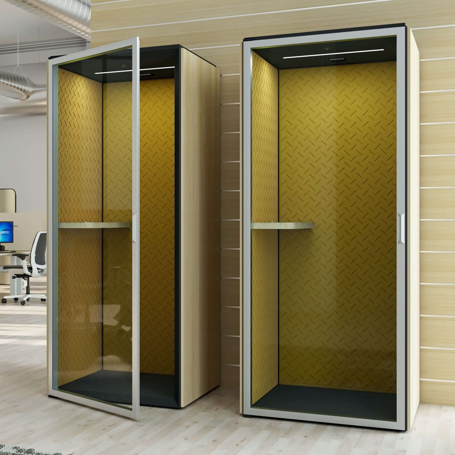 Acoustic office pod - SMARTBOX 11 - VETROIN - with glass door ...
