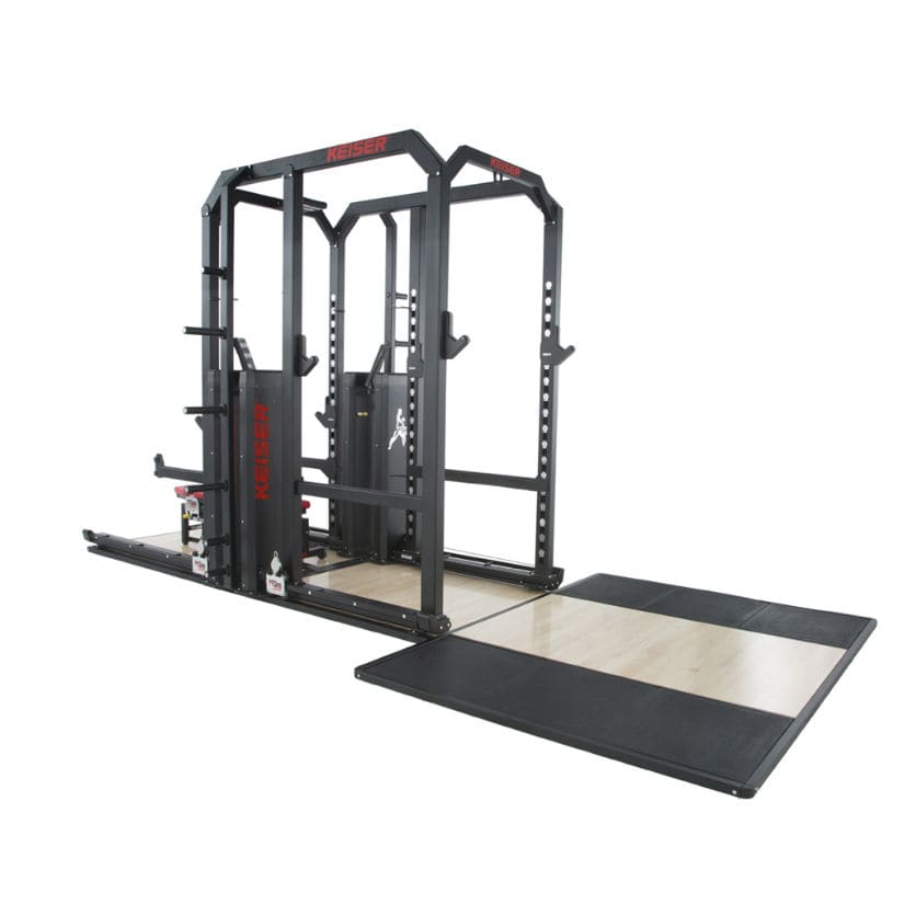 Multifunction fitness machine - RACK AND A HALF - Keiser - indoor