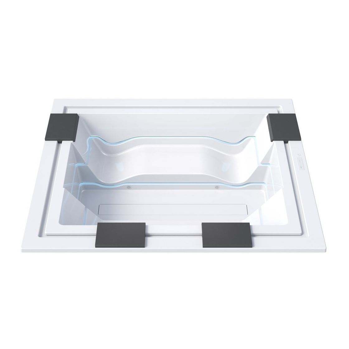 Built In Hot Tub Vibe Infinity Inground Aquatica Plumbing Group