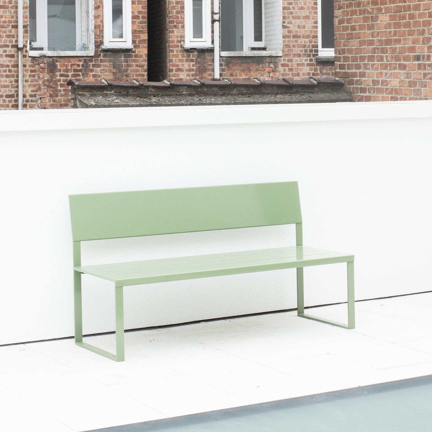 Contemporary public bench - Soft - TF URBAN - thermo-lacquered steel ...
