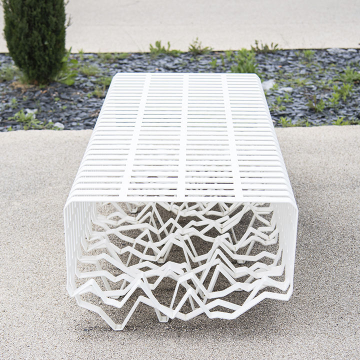 Original design public bench - Interférences - TF URBAN - thermo ...