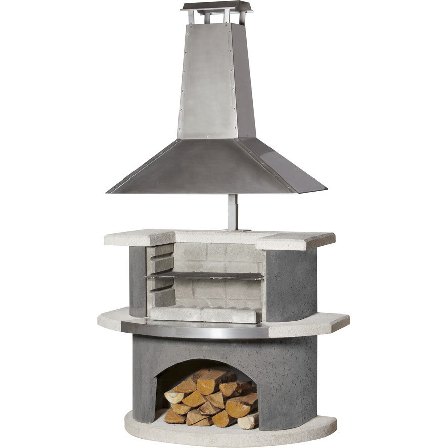 Charcoal barbecue - ZÜRICH - Buschbeck - wood-burning / fixed ...