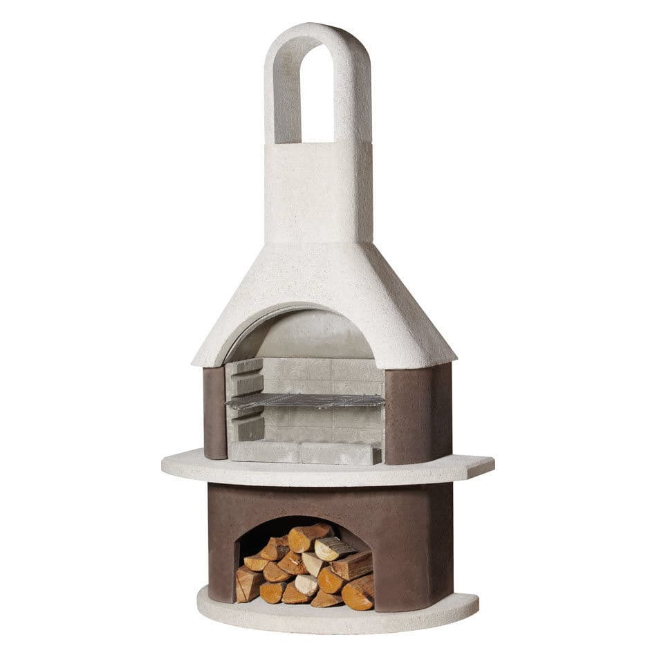 Charcoal barbecue - MILANO - Buschbeck - wood-burning / fixed / concrete