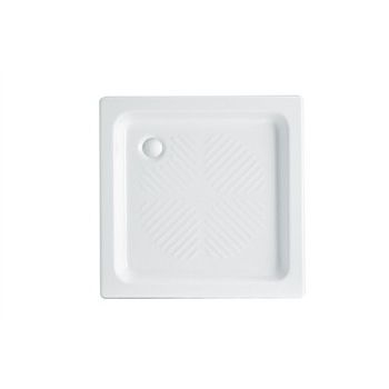 Square shower base - CONTRACT 65X65 - Ceramic Vulcano - recessed / ceramic