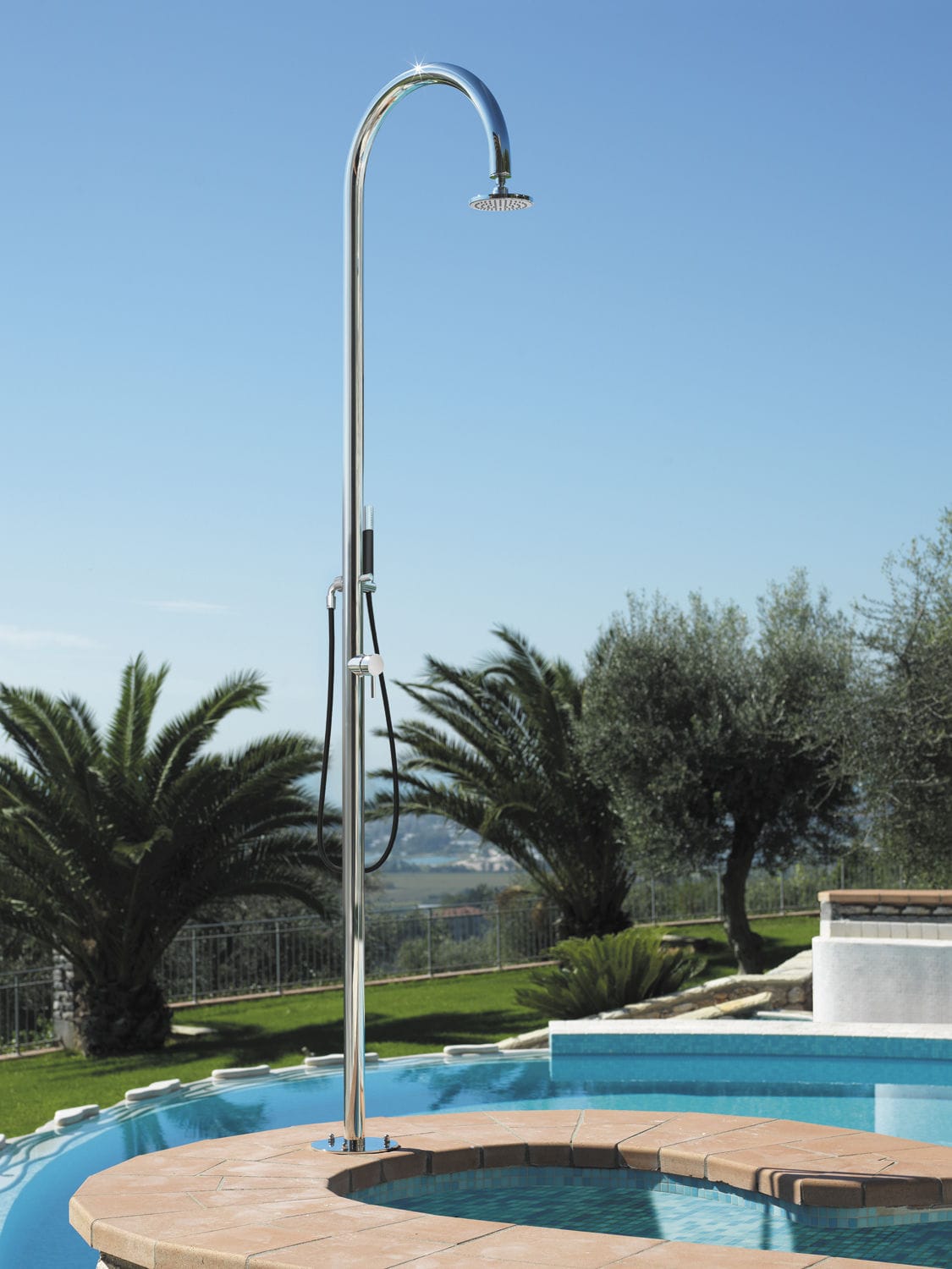 Pool garden shower - ORIGO SHOWER: C50.ME - Fontealta - stainless steel