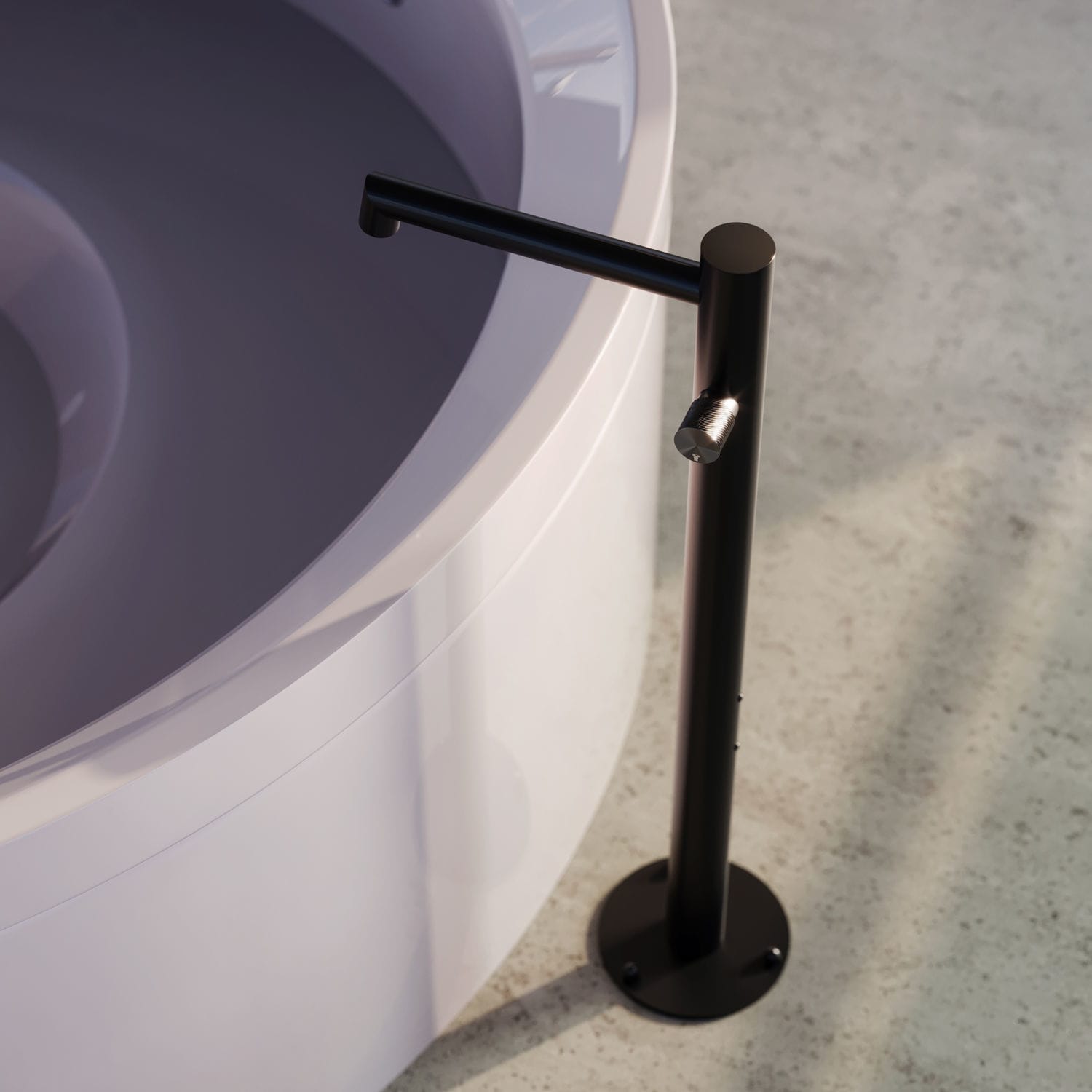 Bathtub mixer tap - FLAMINGO F60V.M - Fontealta - floor-mounted ...