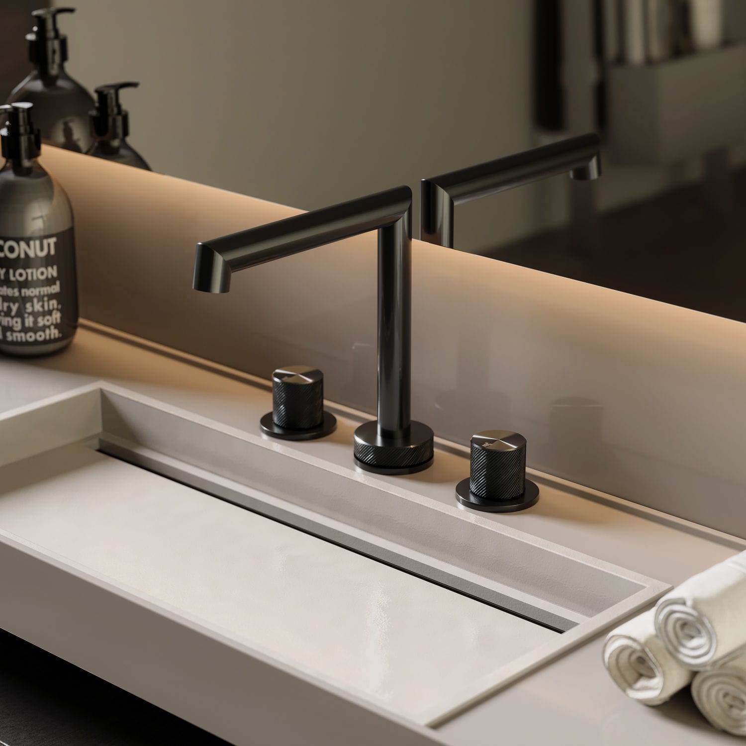 Double-handle washbasin mixer tap - FLAMINGO W3.F - Fontealta ...