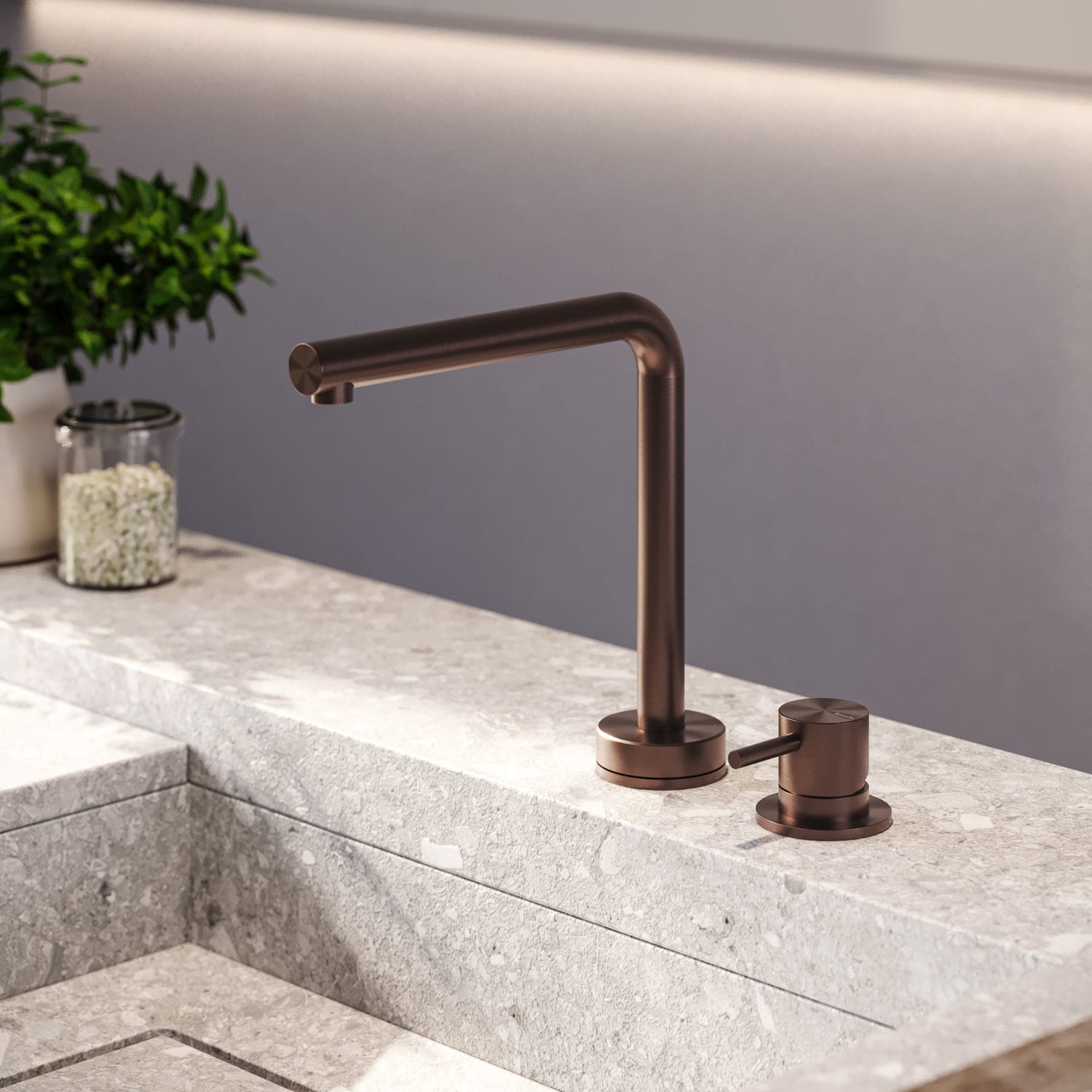 Countertop mixer tap - K2M.L - Fontealta - stainless steel 316L ...