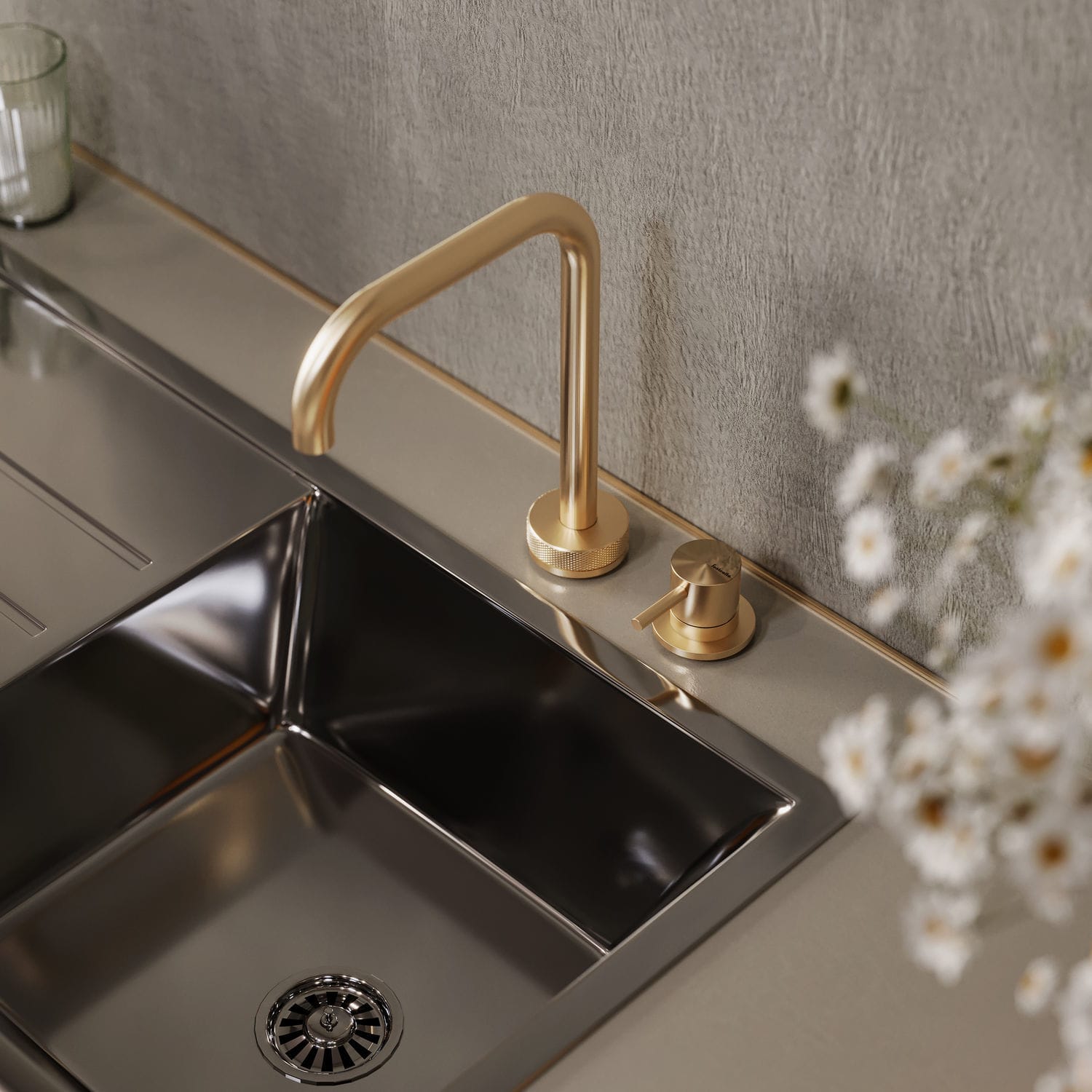 Countertop mixer tap - K2M.CD - Fontealta - stainless steel 316L ...