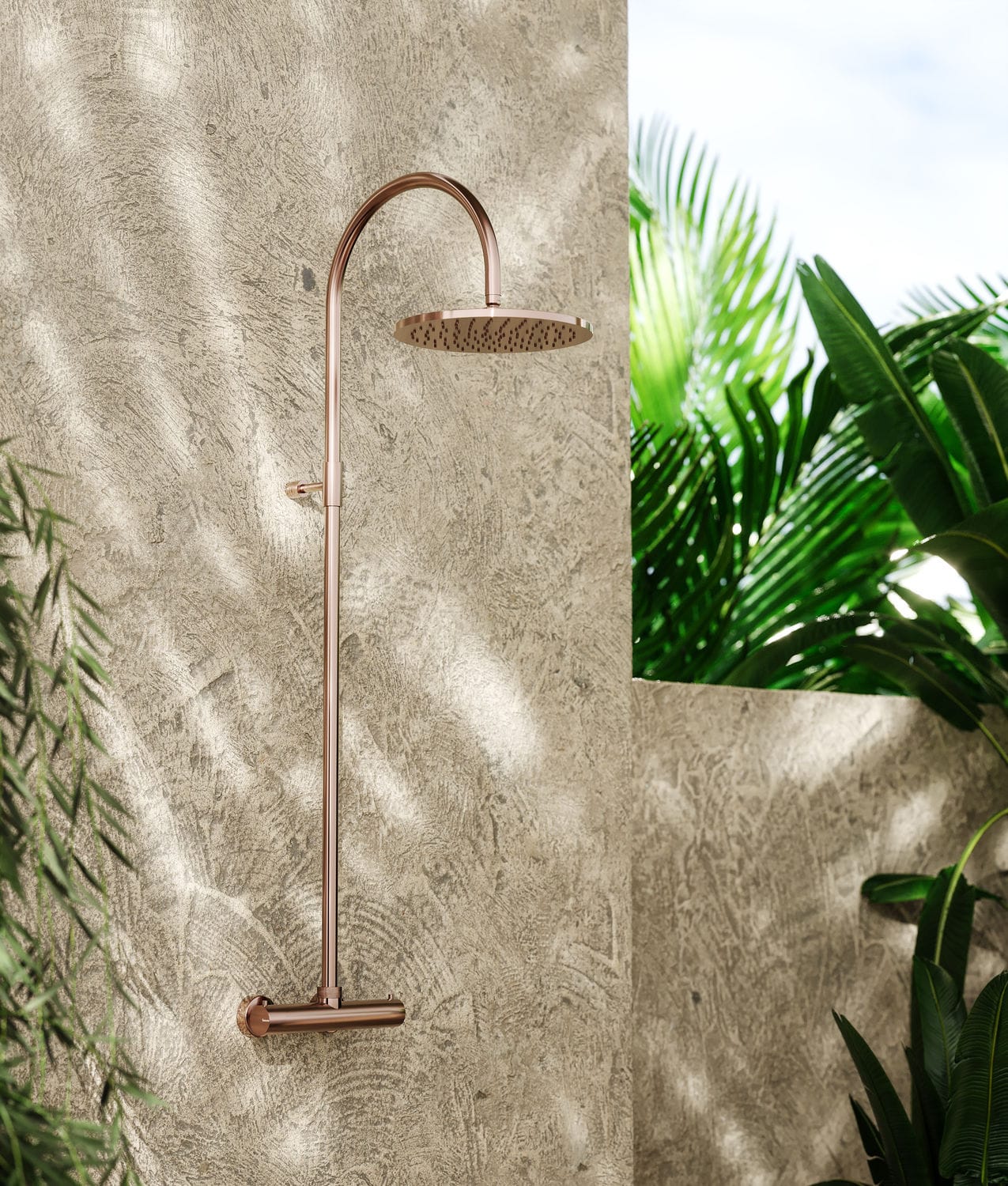 Traditional outdoor shower - CLUB LARGE W254 - Fontealta - stainless ...