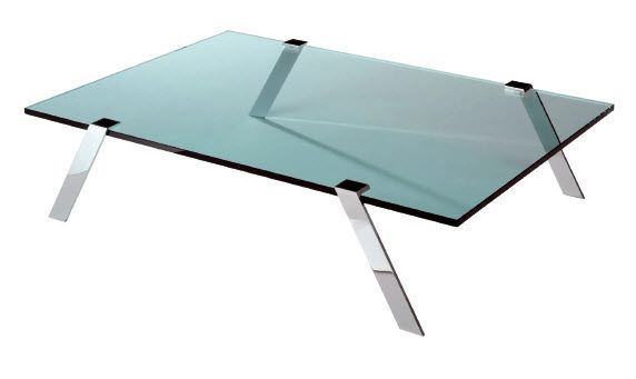 Contemporary coffee table - BALANCE - Lourens Fisher - glass ...