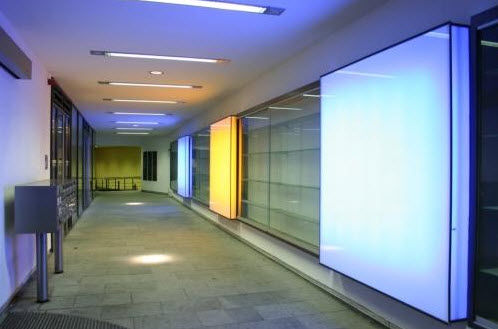 Safety glass panel - Maxlen - tempered / translucent / for interior