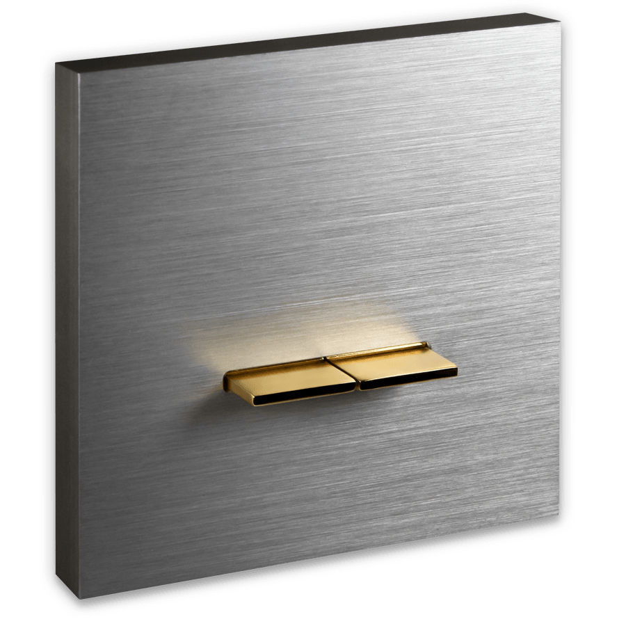 Blind switch - Chopin - basalte - light / for home automation systems ...