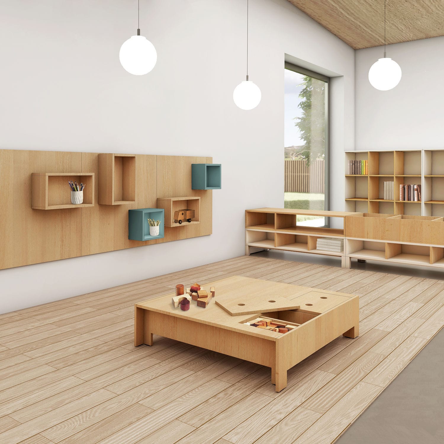 Contemporary kids game table - Building Bricks - gonzagarredi - nursery ...