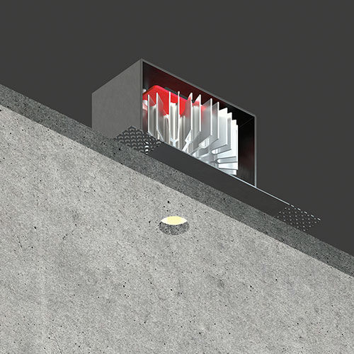 Recessed light fixture - GENIUS NAKED - BUZZI & BUZZI - LED / round / IP65