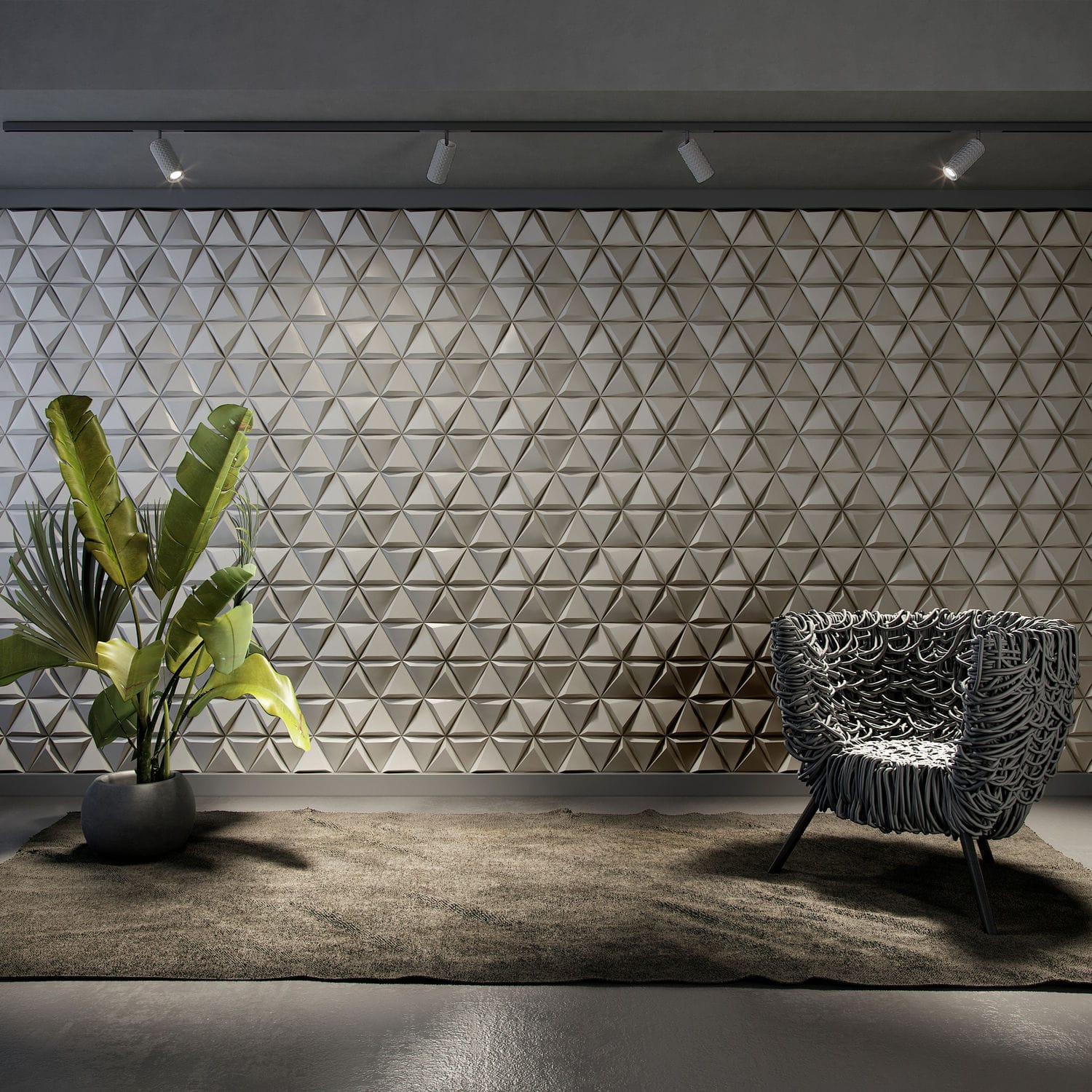 LED track light - INCISO Q4 - BUZZI & BUZZI - cylindrical / steel / cement