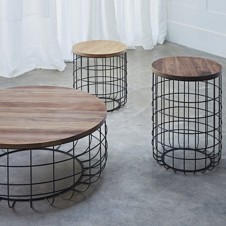 Contemporary coffee table - WIRE - Dare Studio - American walnut ...