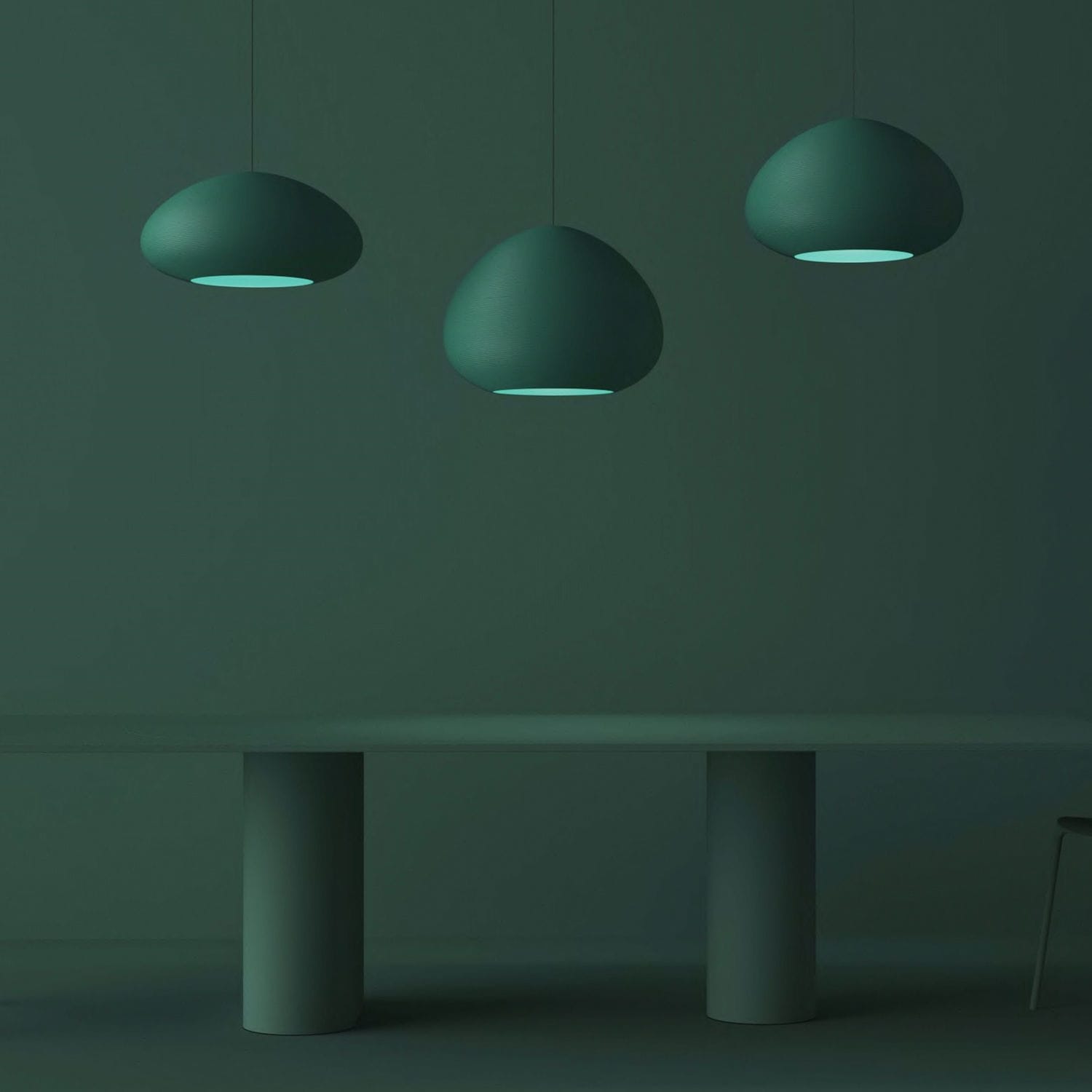 Contemporary ceiling light - MAR H340 - Faro Barcelona - curved / round ...