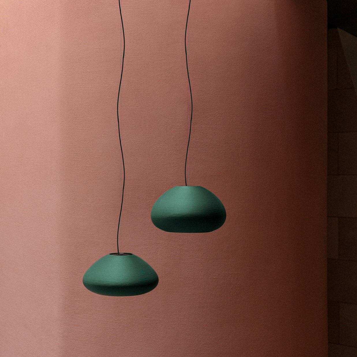 Contemporary ceiling light - MAR H260 - Faro Barcelona - polypropylene ...