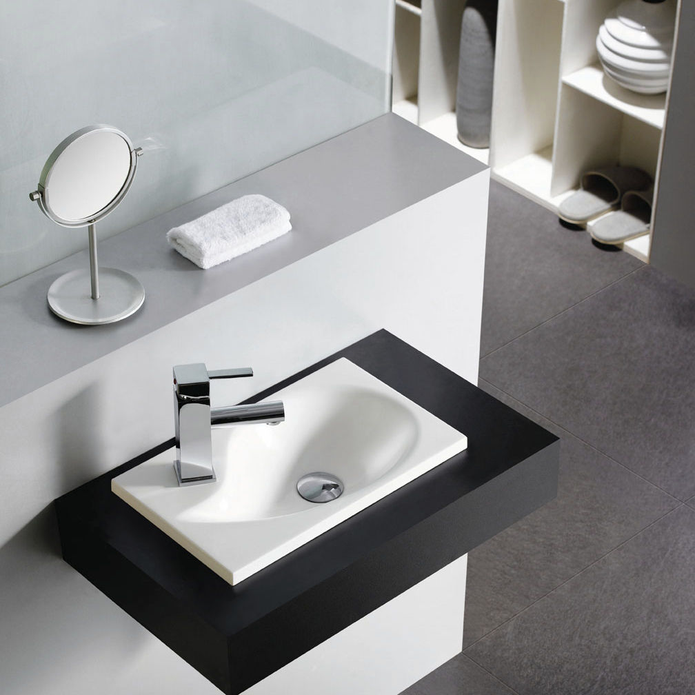 Built-in washbasin - AQUA - Bath Collection S.L. - resin / contemporary