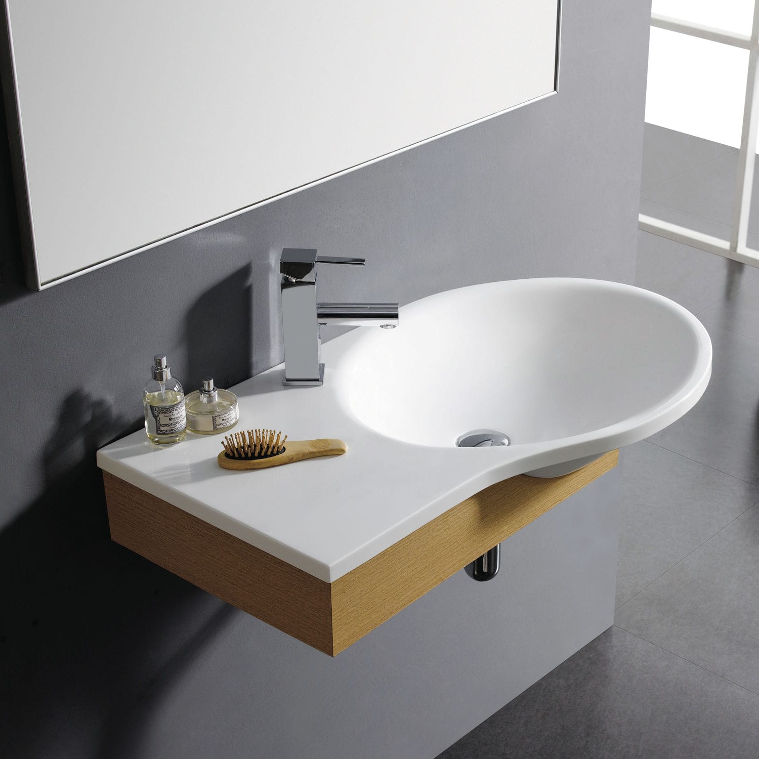 Built-in washbasin - NANTES - Bath Collection S.L. - resin / with ...