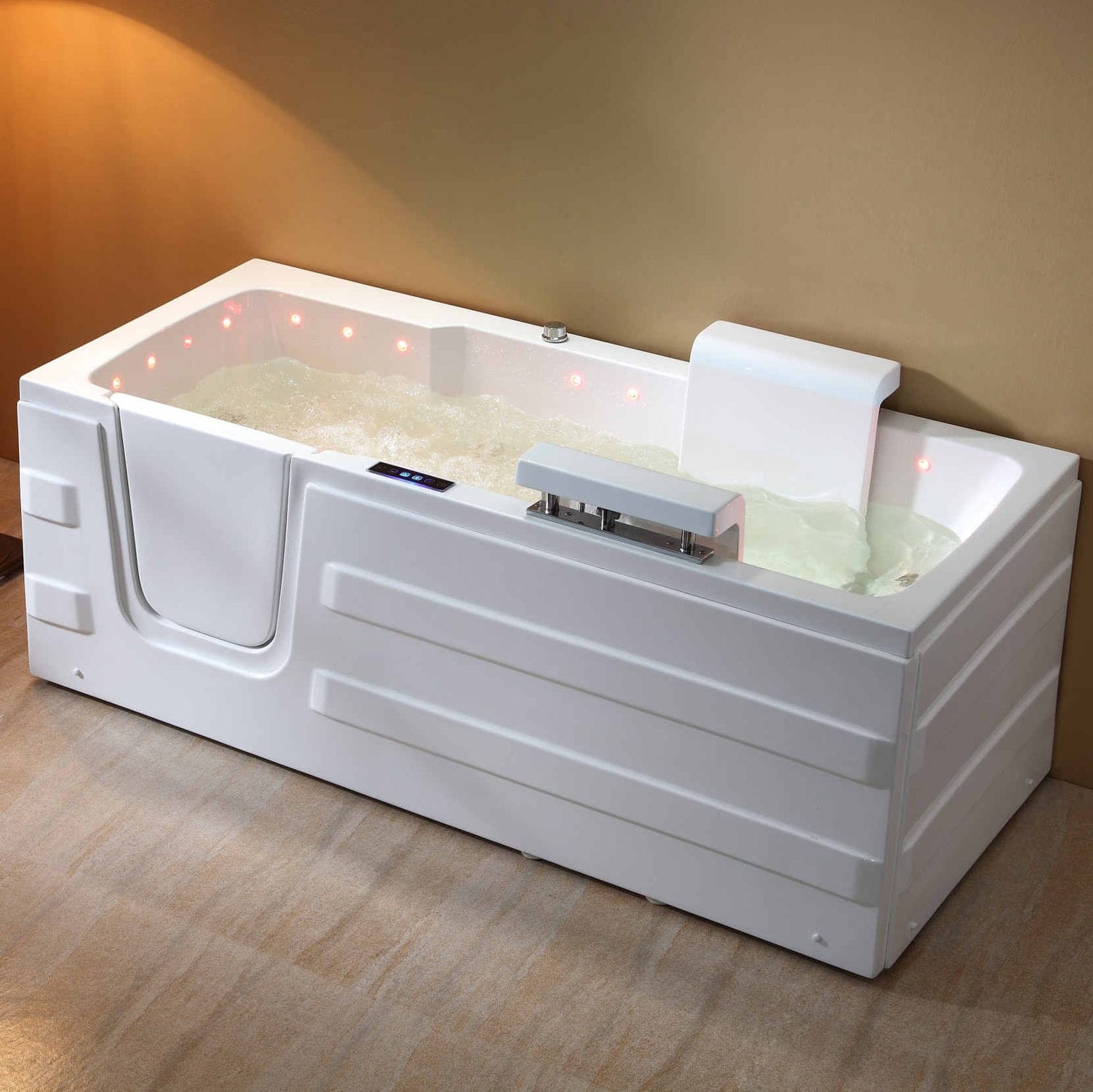 Free-standing bathtub - OCÉANE - VITAL - acrylic / ABS / handicapped