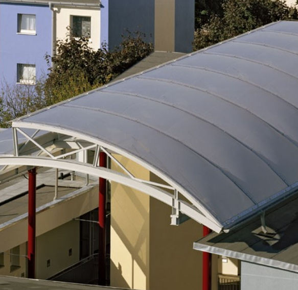 Curved roof system - GERDAURING 25 - Vector Foiltec - metal profile ...